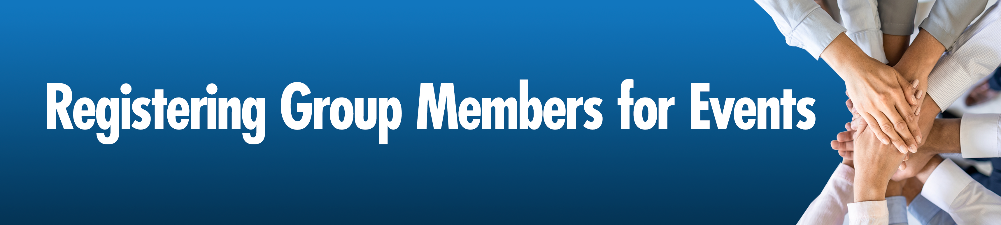 Registering Group Members for Events